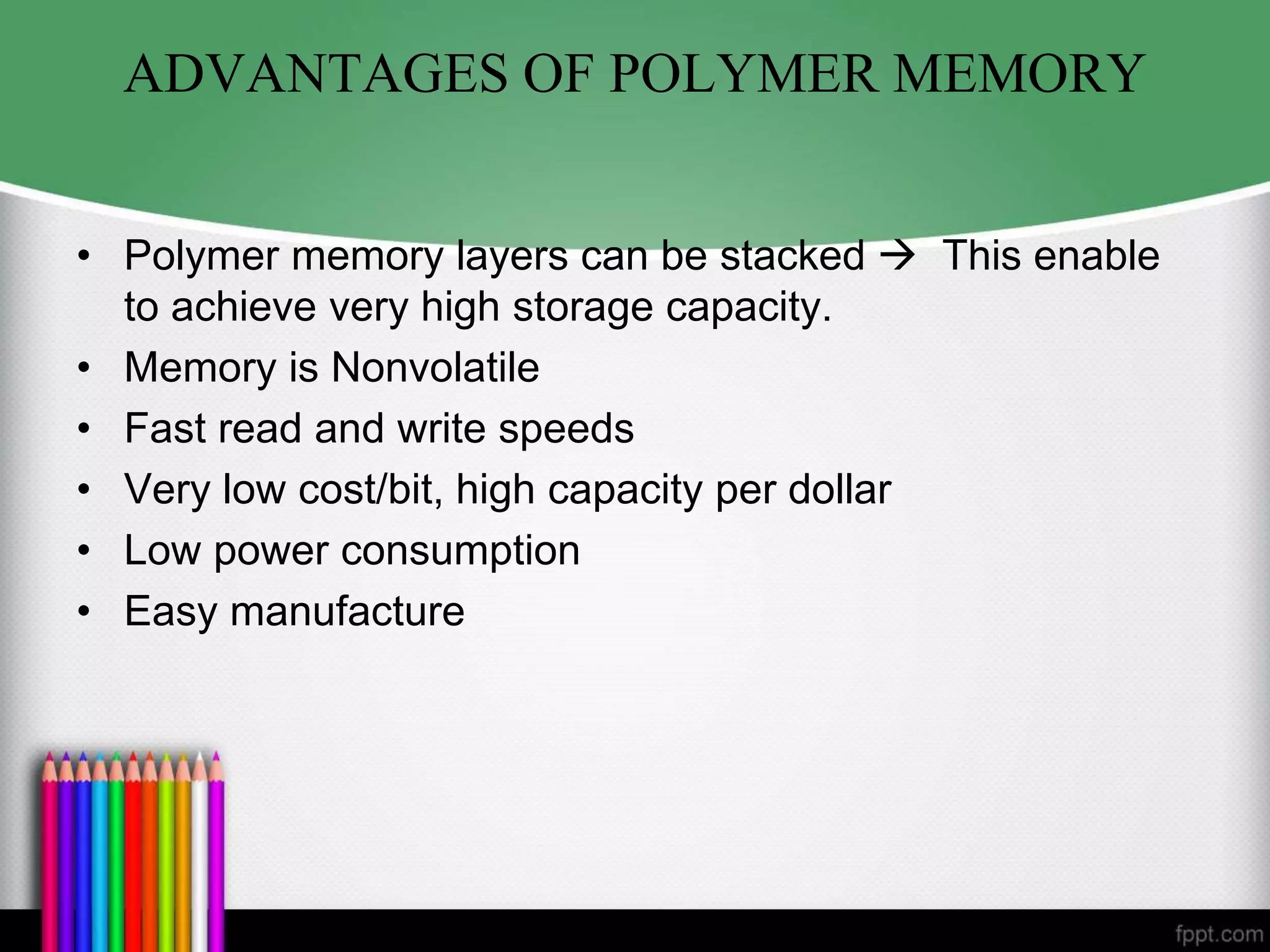 Polymer Memory ppt | PPTX