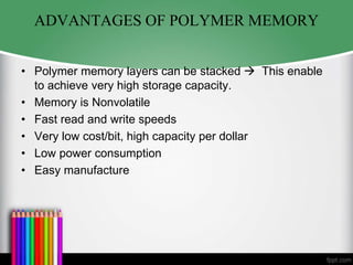 Polymer Memory ppt | PPTX