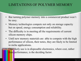 Polymer Memory ppt | PPTX