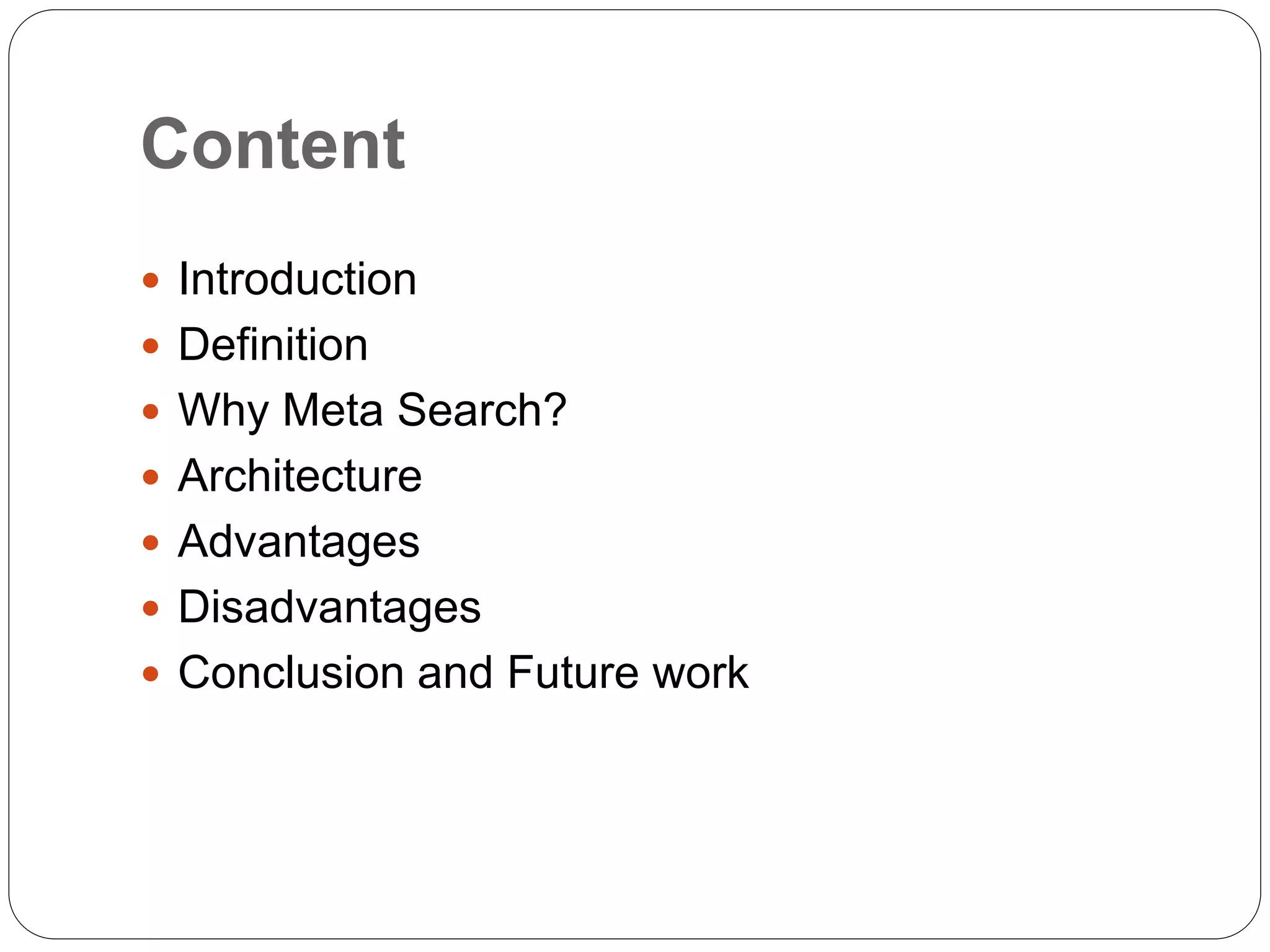 Meta search engines | PPTX