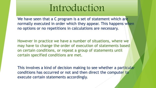 Control Statement programming | PPT