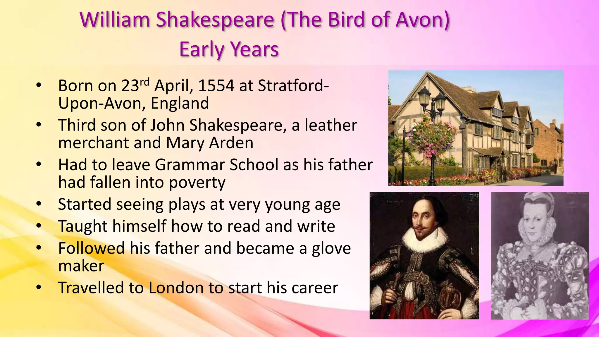 presentation on shakespeare | PPTX