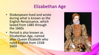 presentation on shakespeare | PPT