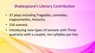 presentation on shakespeare | PPTX