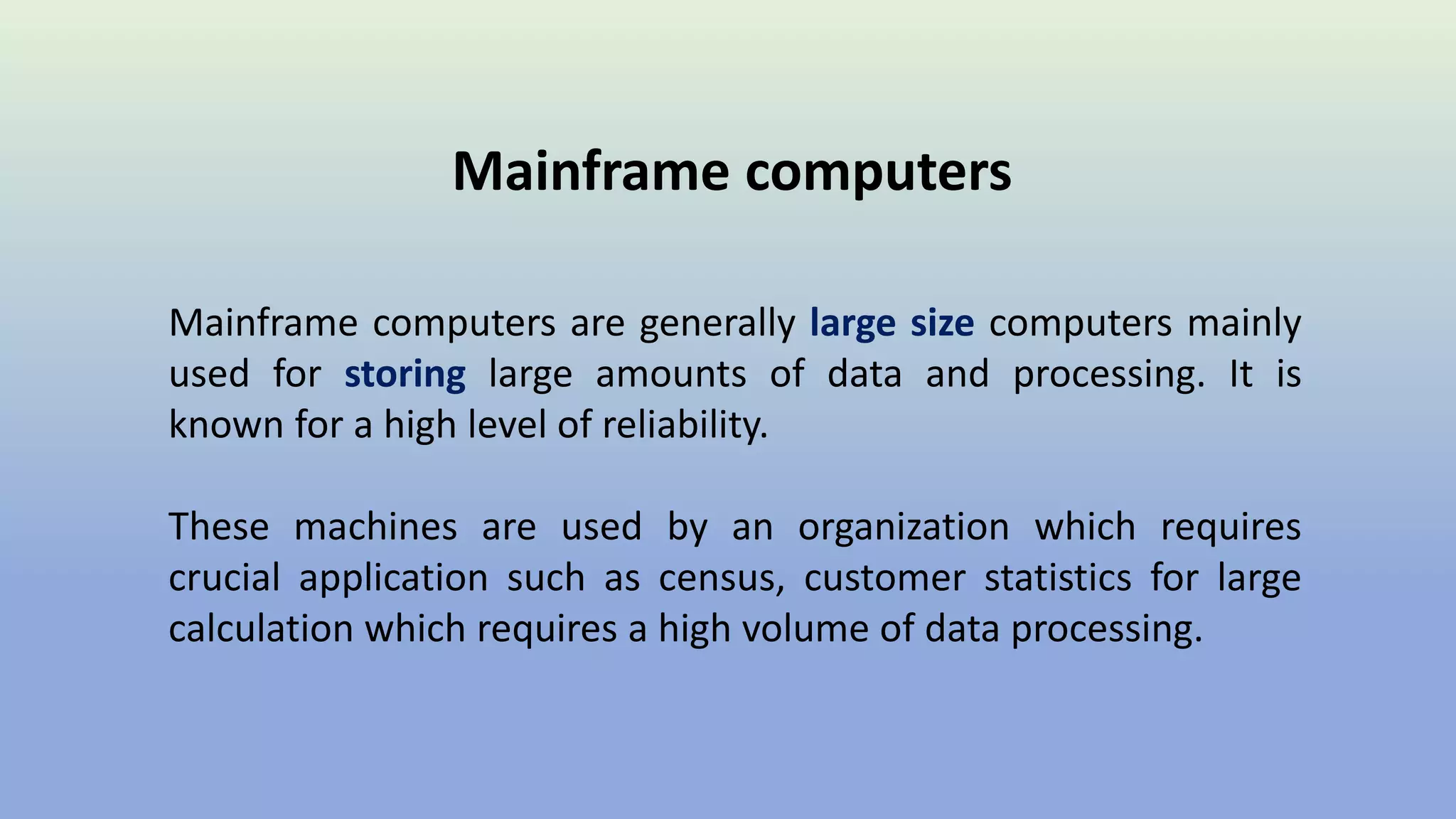 Classification of Computers ; Computers Impact on Society | PPTX