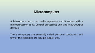 Classification of Computers ; Computers Impact on Society | PPTX