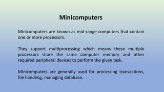 Classification of Computers ; Computers Impact on Society | PPTX