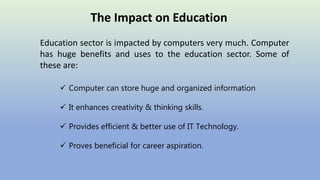 Classification of Computers ; Computers Impact on Society | PPTX