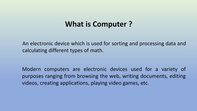 Classification of Computers ; Computers Impact on Society | PPTX ...