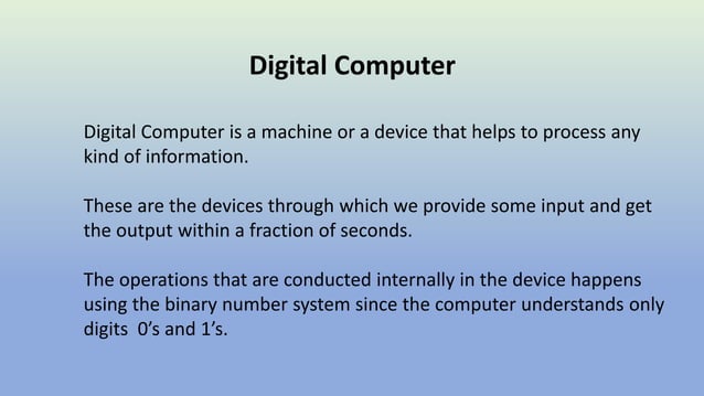 Classification of Computers ; Computers Impact on Society | PPTX ...