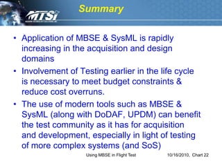 Using MBSE for Flight Test | PPT