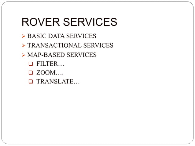 Rover Technology ppt | PPTX | Cloud Computing | Internet