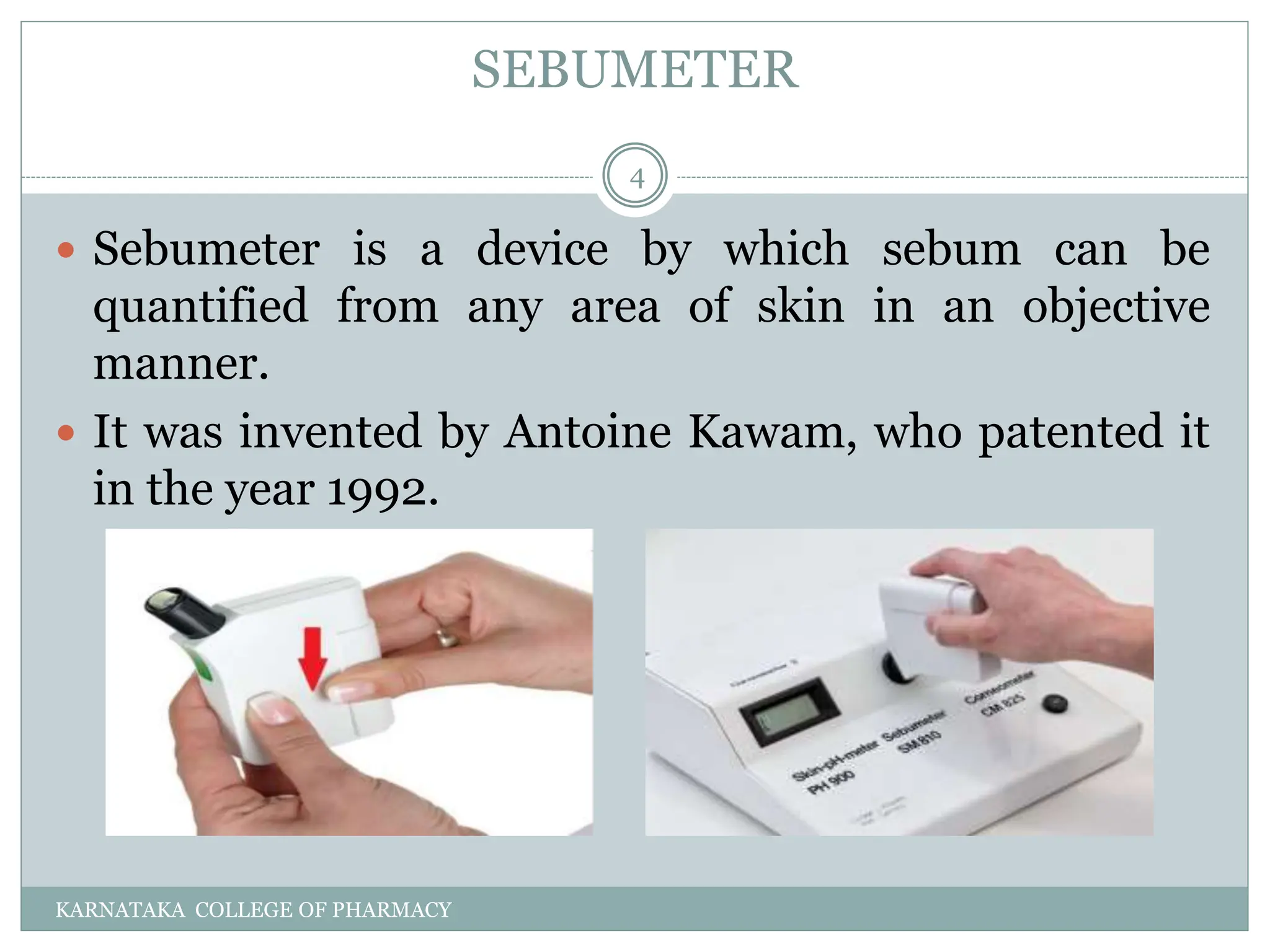 SUBUMETER, CORNEOMETER, TEWL,m.pharm analysis, pharmaceutical analysis ...