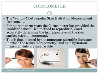 SUBUMETER, CORNEOMETER, TEWL,m.pharm analysis, pharmaceutical analysis ...