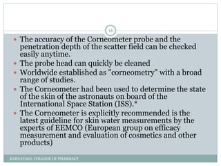 SUBUMETER, CORNEOMETER, TEWL,m.pharm analysis, pharmaceutical analysis ...
