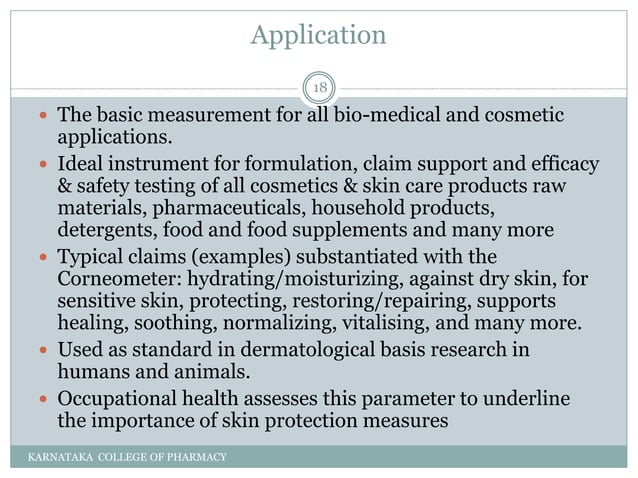 SUBUMETER, CORNEOMETER, TEWL,m.pharm analysis, pharmaceutical analysis ...