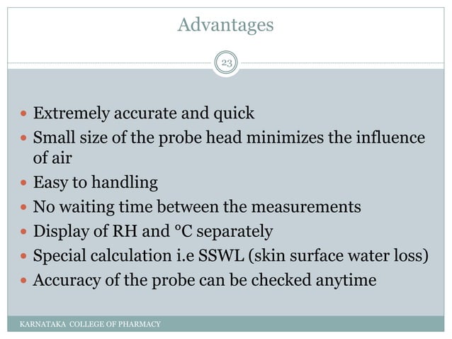 SUBUMETER, CORNEOMETER, TEWL,m.pharm analysis, pharmaceutical analysis ...