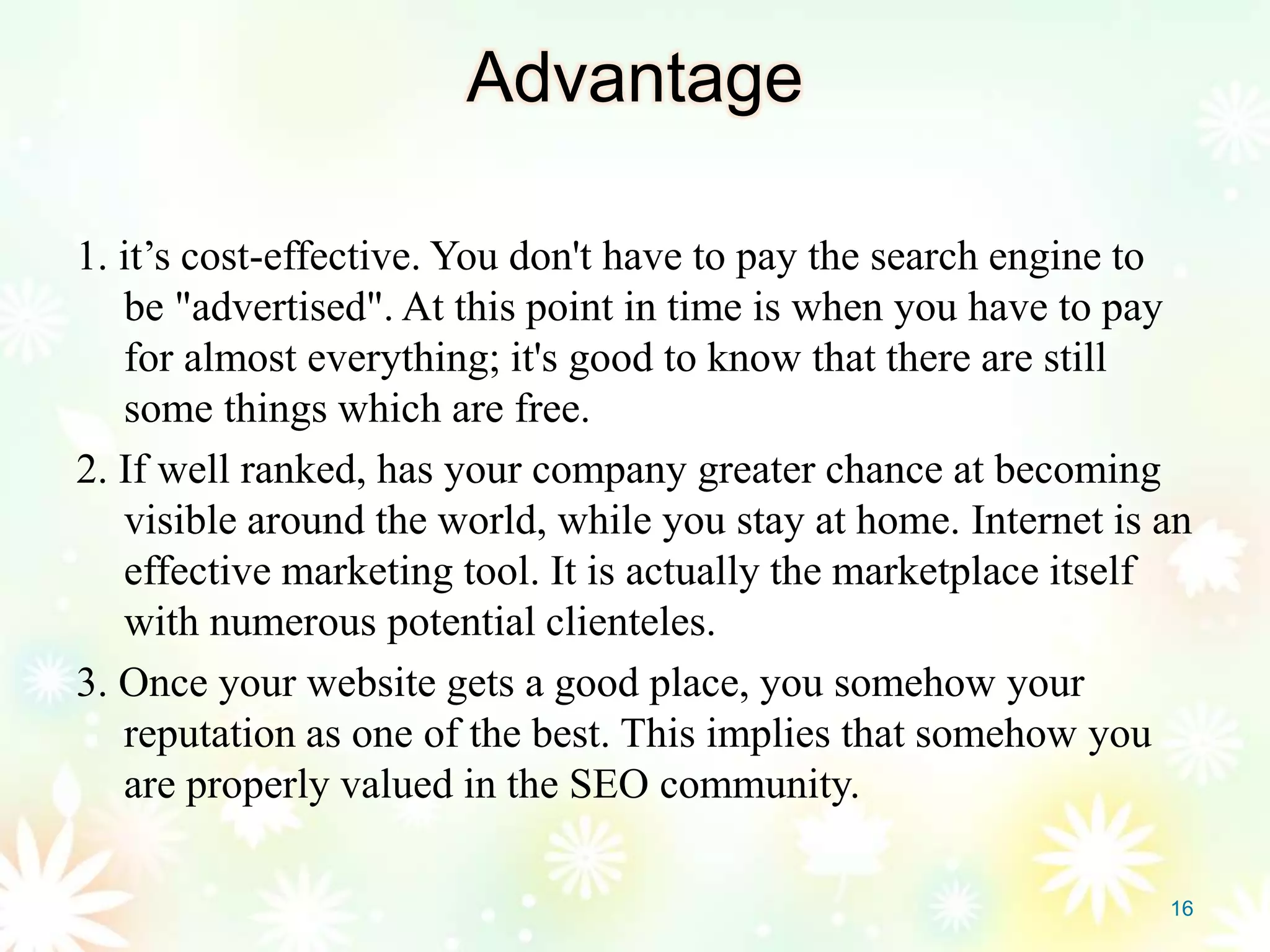 Search Engine Optimization ppt | PPTX