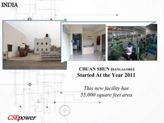 chuan shun electric company india pvt ltd | PPTX