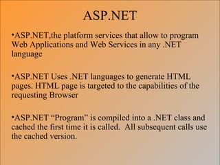 Introduction to .NET Framework | PPT