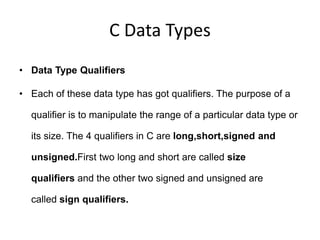 C Session 2.pptx for engninering students | PPT