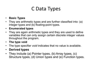C Session 2.pptx for engninering students | PPT