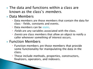 Objects and Types C# | PPT