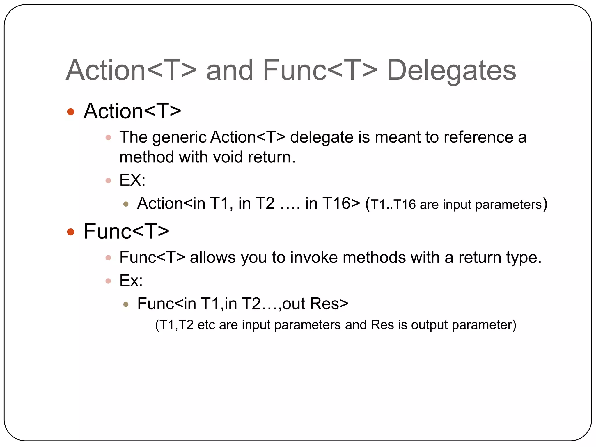 C# Delegates | PPT
