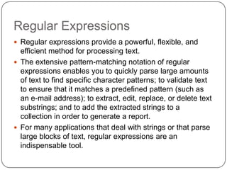 C# String | PPTX | Programming Languages | Computing