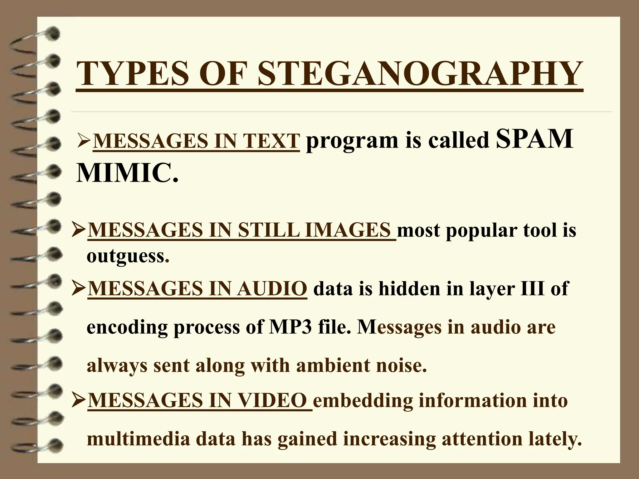 CSE steganography for data writing and reading | PPT