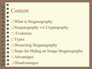 CSE steganography for data writing and reading | PPTX