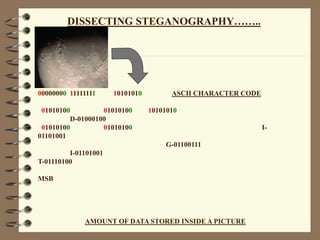 CSE steganography for data writing and reading | PPTX