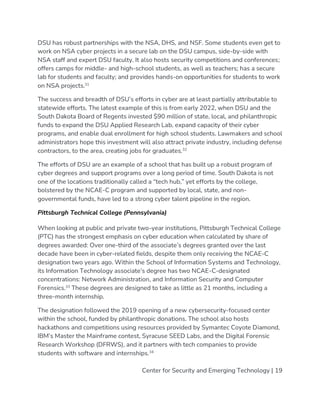 CSET - Building the Cybersecurity Workforce Pipeline.pdf | Undergraduate Education | College ...