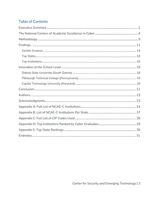 CSET - Building the Cybersecurity Workforce Pipeline.pdf | Undergraduate Education | College ...