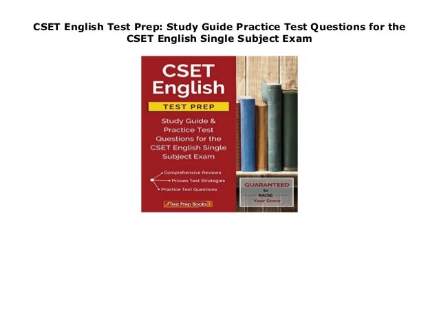 CSET English Test Prep: Study Guide Practice Test Questions for the…