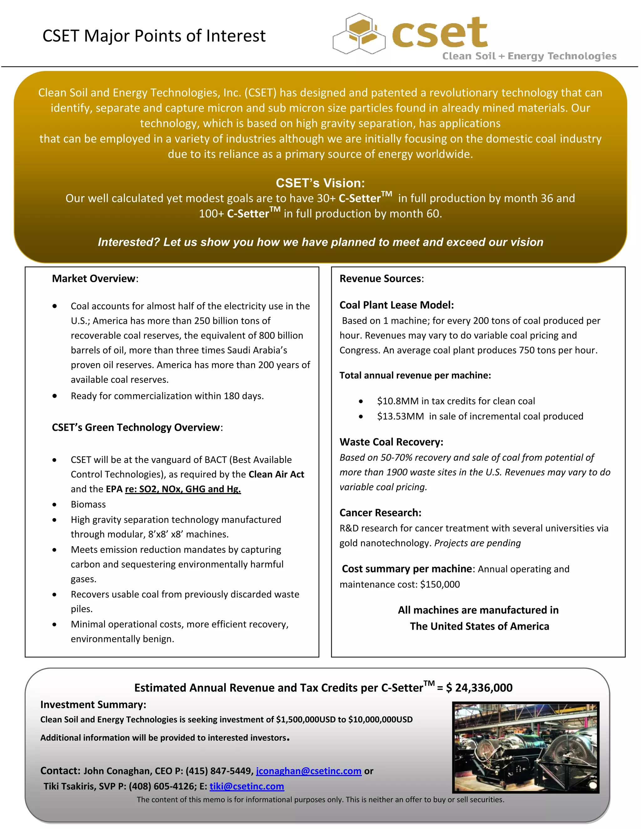 Cset Information Page | PDF