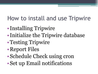 Tripwire ppt | PPT