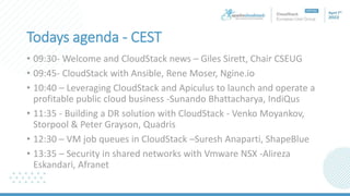 Welcome + CloudStack News | PPT