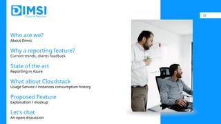 Proposed Feature: Monitoring and Managing Cloud Usage Costs in Apache CloudStack | PPTX