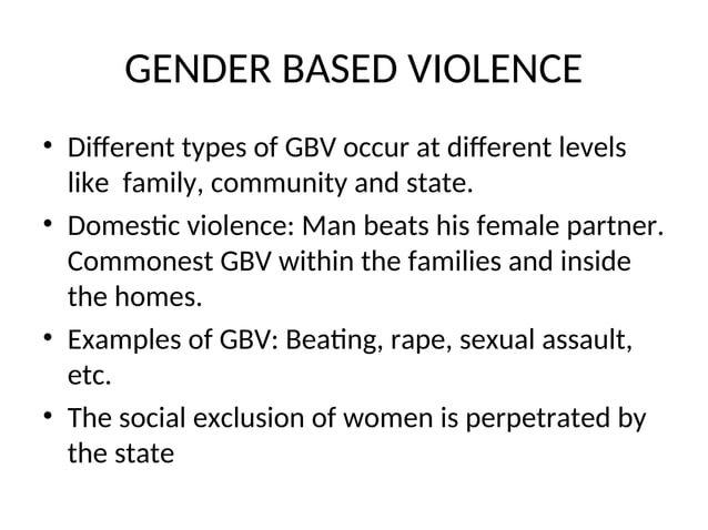 Comprehensive Sexuality Education Gender Ppt