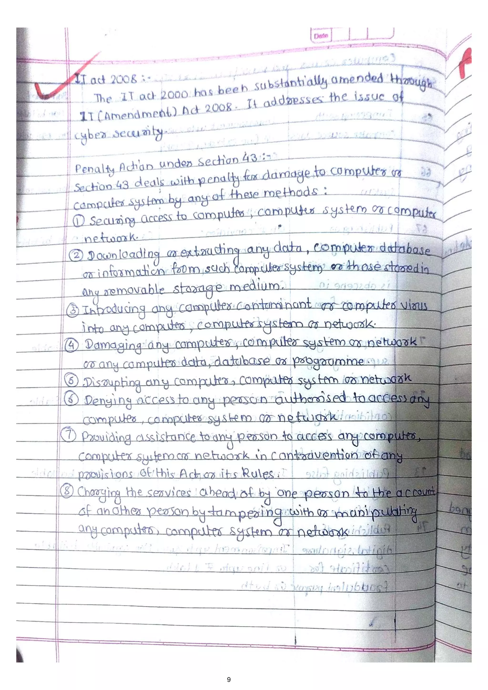 CSE Unit 5 - IT Act and Cyber Law.pdf