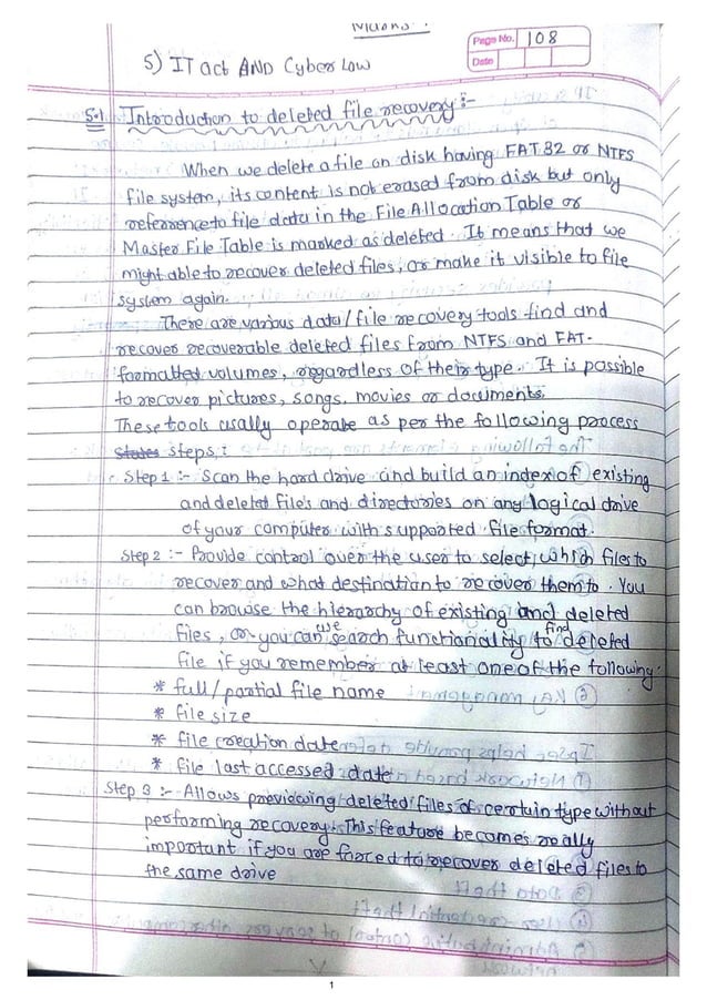 CSE Unit 5 - IT Act and Cyber Law.pdf