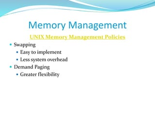 UNIX Operating System ppt | PPTX