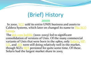 UNIX Operating System ppt | PPTX