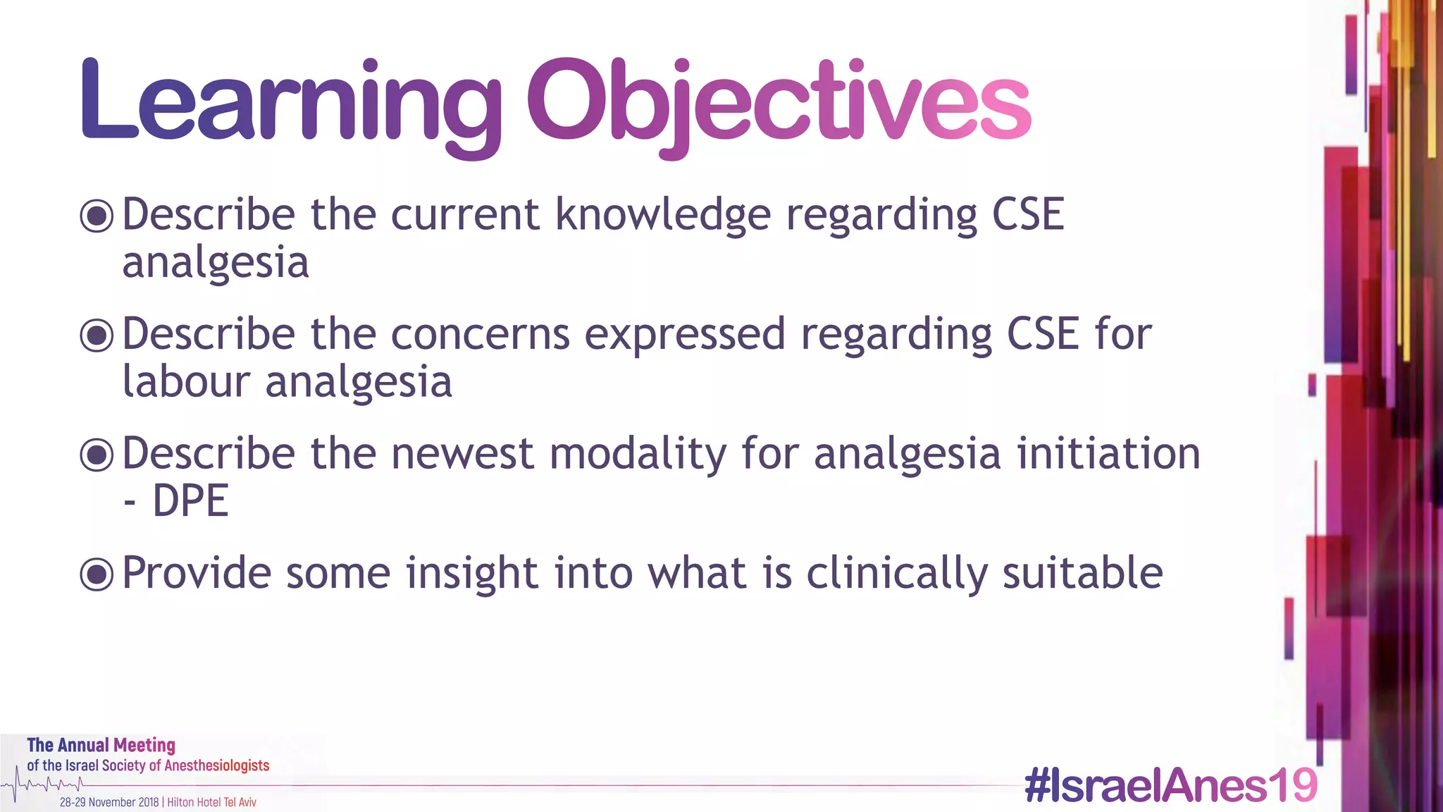 Labour Analgesia - CSE and DPE | PPT