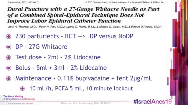 Labour Analgesia - CSE and DPE | PPT