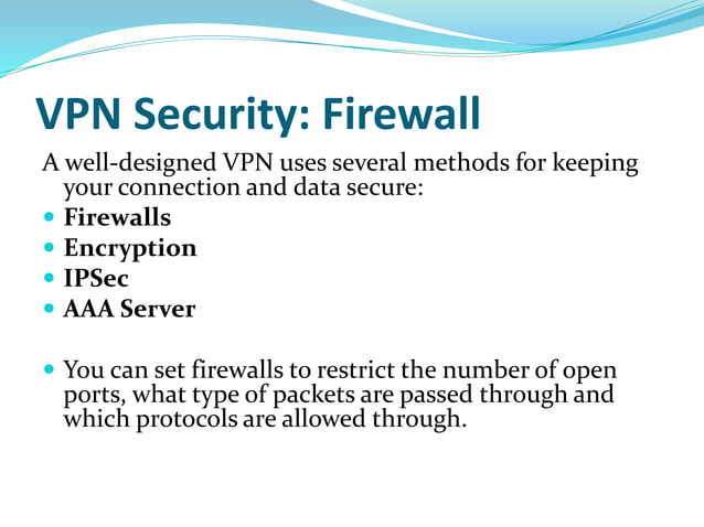 Virtual Private Networks (VPN) ppt | PPTX | Computer Networking | Computing
