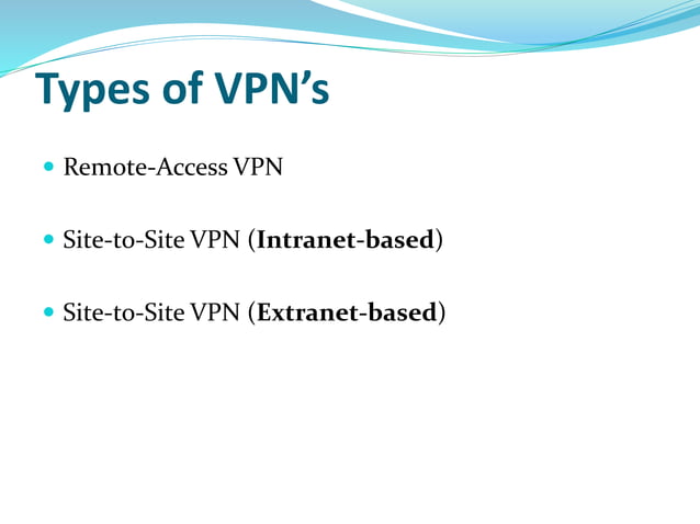 Virtual Private Networks (VPN) ppt | PPTX | Computer Networking | Computing
