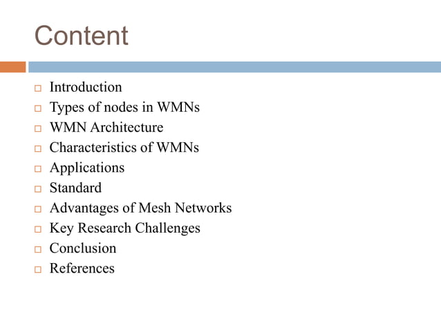 Cse Wireless Mesh Networks Pptpptx Computer Networking Computing