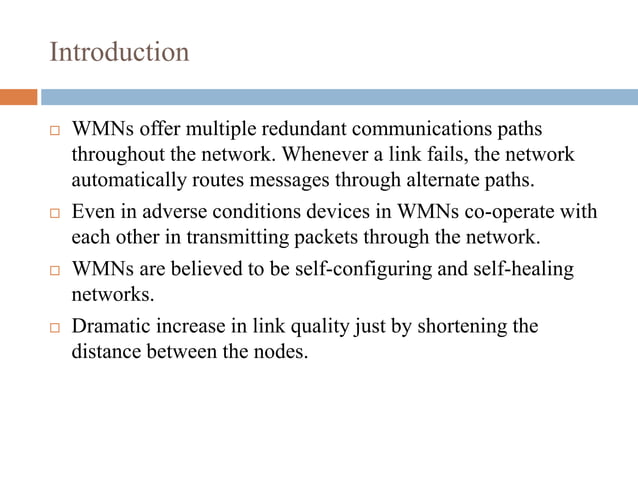 cse Wireless Mesh Networks ppt.pptx | Computer Networking | Computing